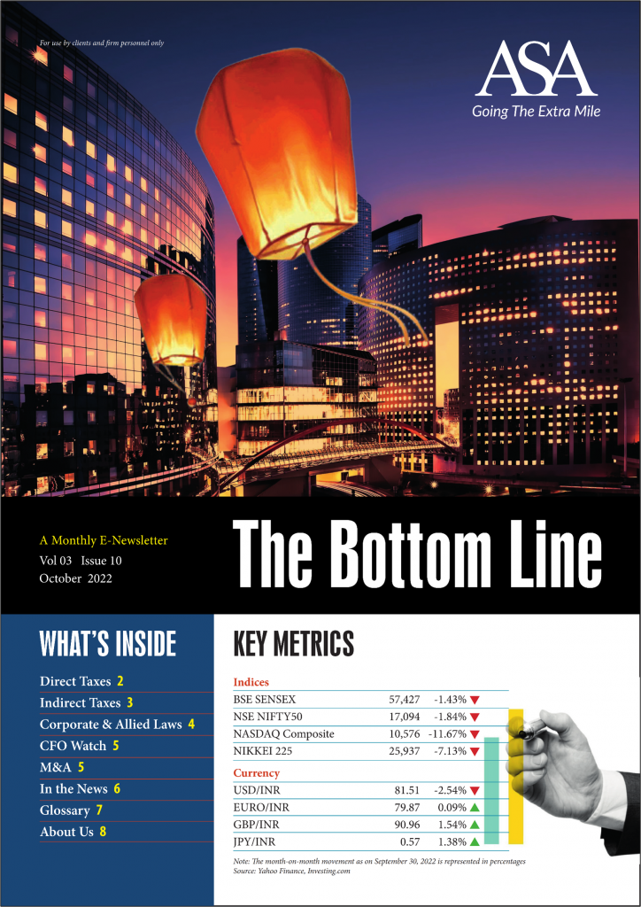 The Bottom Line - October 2022 Edition - ASA